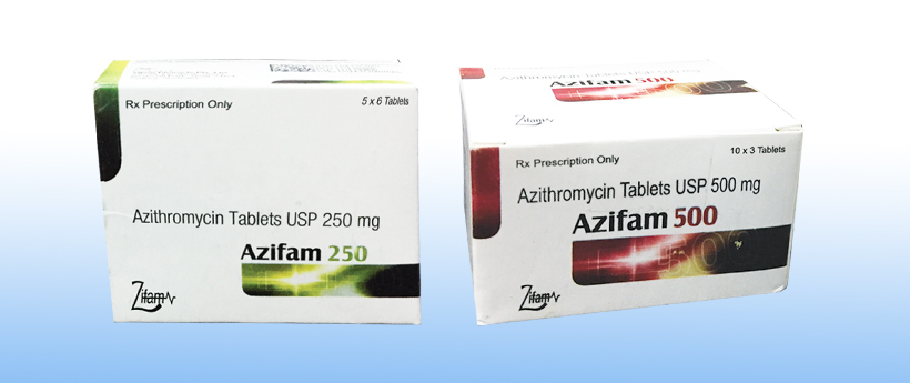 Azifam 250/500 Tablet • Zifam Myanmar